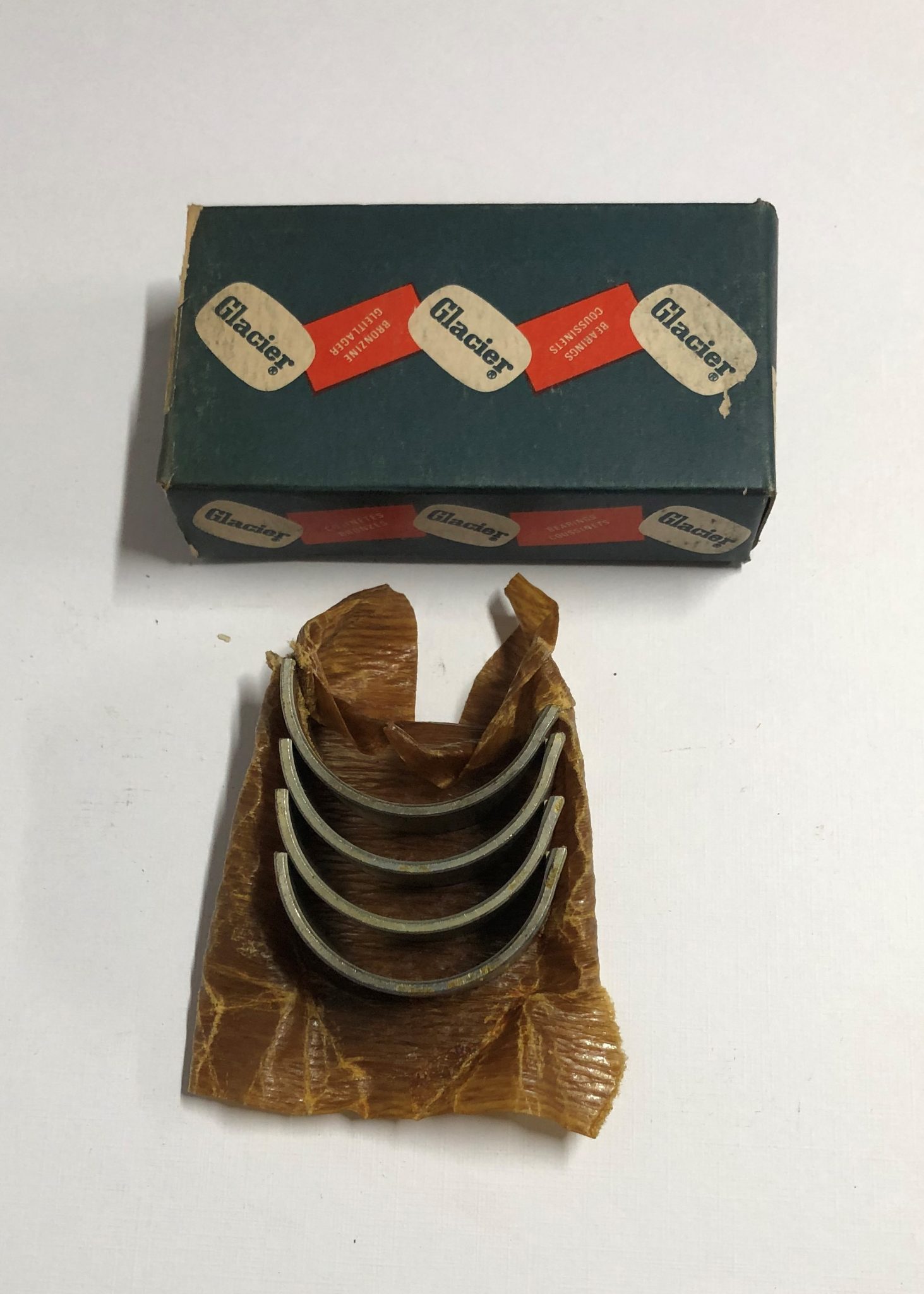 NOS GLACIER Bearing Shell Set – Triumph 650- 0.020 – IronHorse Restorations