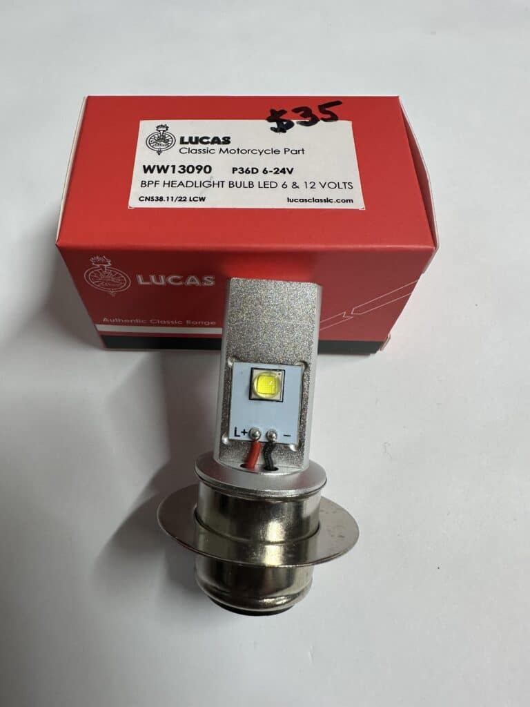 LUCAS LED BPF Headlight Bulb 6-24V WW13090 – IronHorse Restorations
